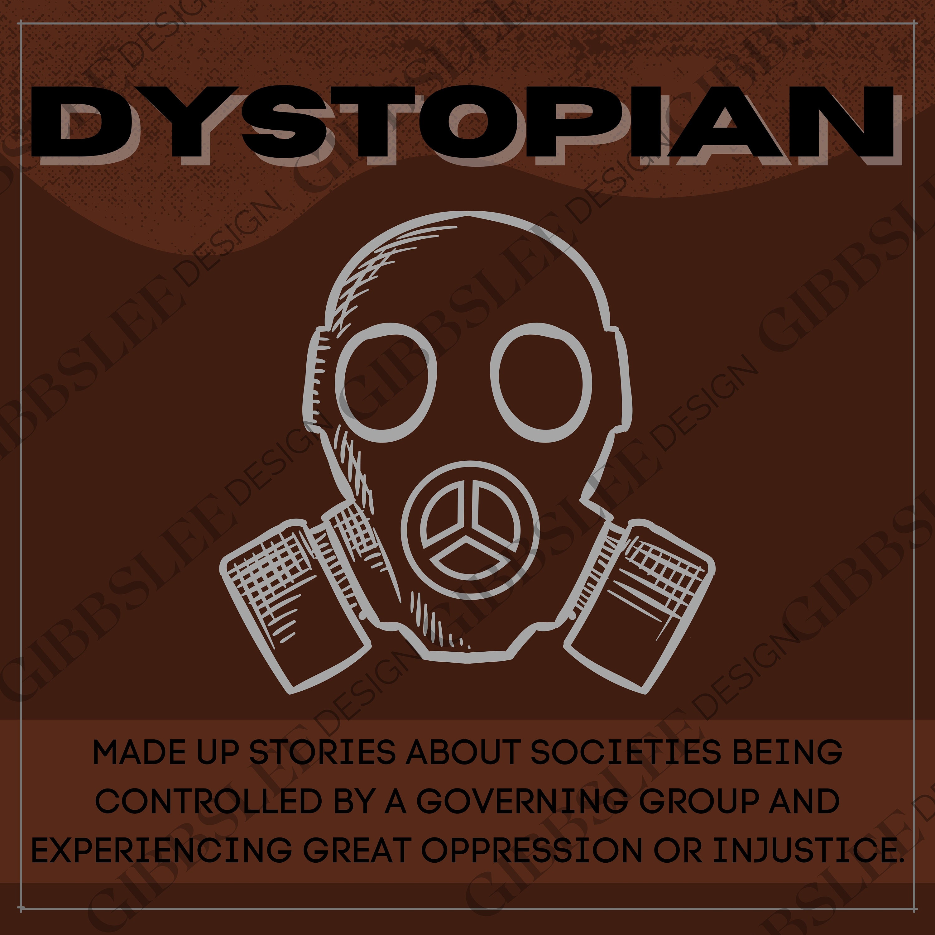 Dystopian Genre Poster for Library, Classroom, Homeschool, Home - Etsy