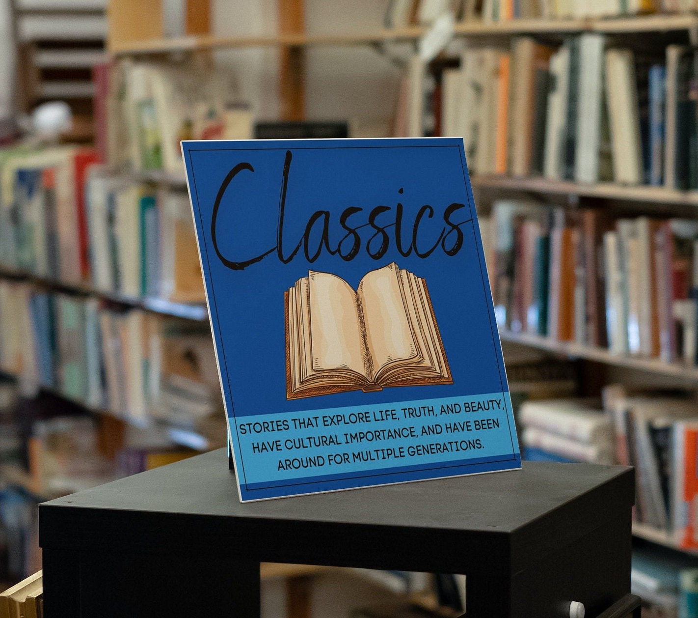 Classics Genre Poster for Library, Classroom, Homeschool, Home - Etsy