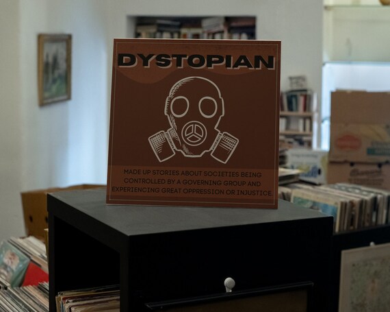 Dystopian Genre Poster for Library Classroom Homeschool - Etsy