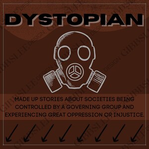 Dystopian Genre Poster for Library, Classroom, Homeschool, Home - Etsy