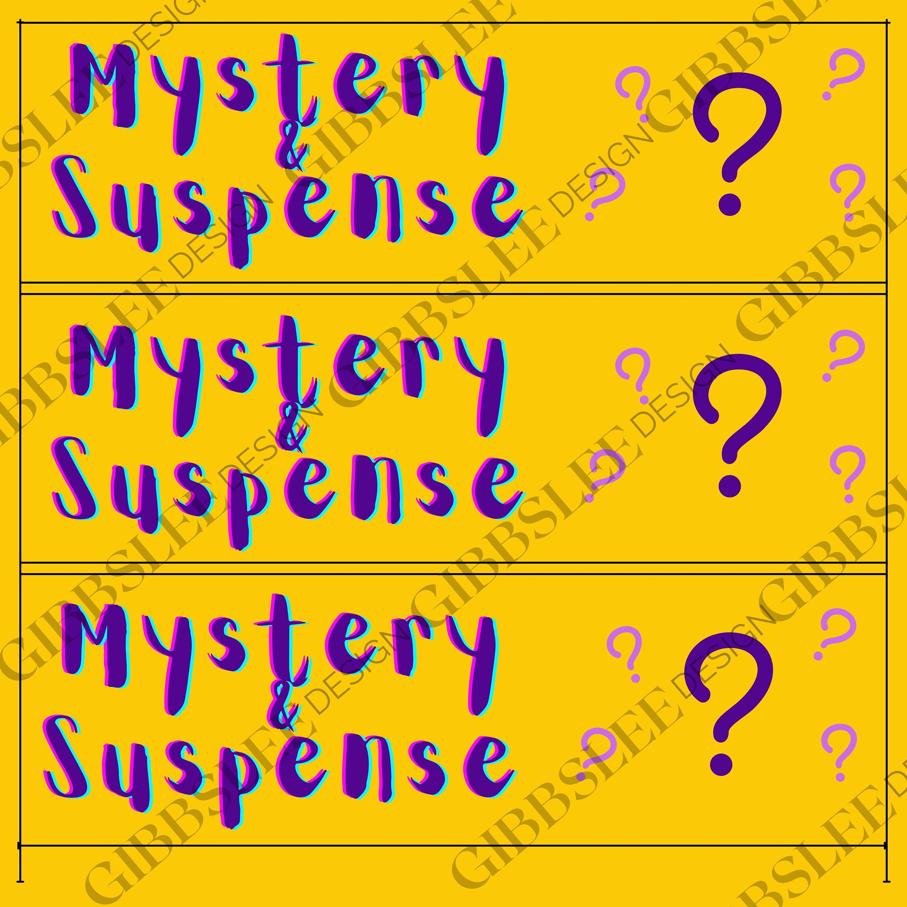 Mystery/suspense Genre Poster for Library, Classroom, Homeschool, Home ...