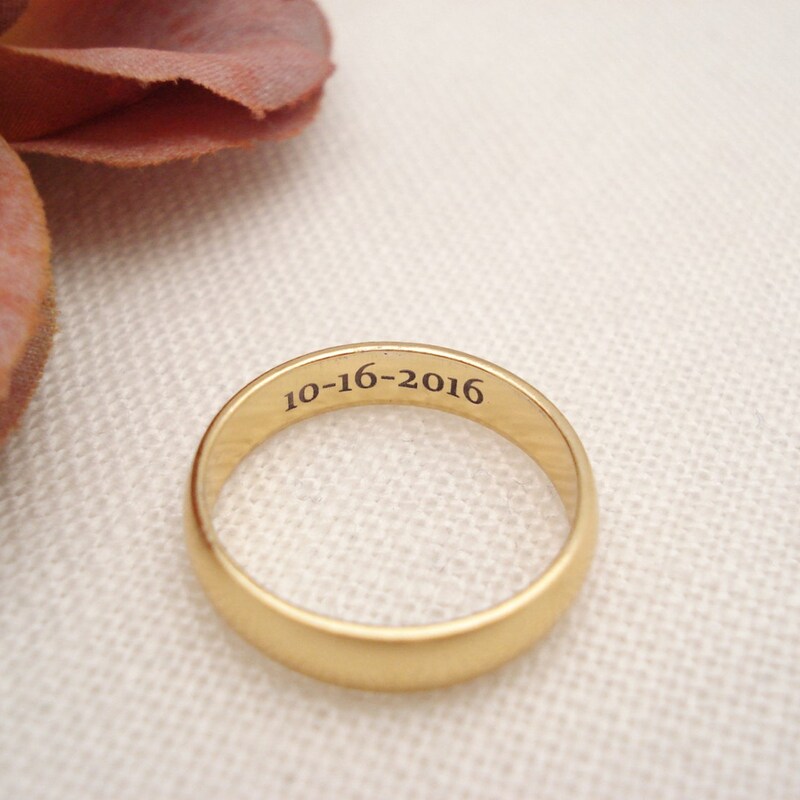 Engraved Ring - Etsy