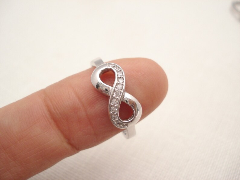 Sterling Silver Personalized ring...Custom Engravable infinity | Etsy