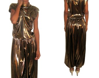 Gold Lame Blouse - Etsy