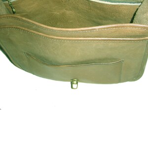 Vintage Rare Coach USA Taupe Gold Flap Turn Lock Closure Large ...