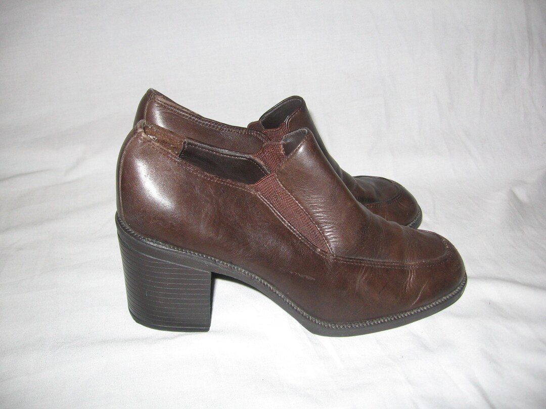 Vintage Classique Leather Upper Balance Man Made Partial Elastic High ...
