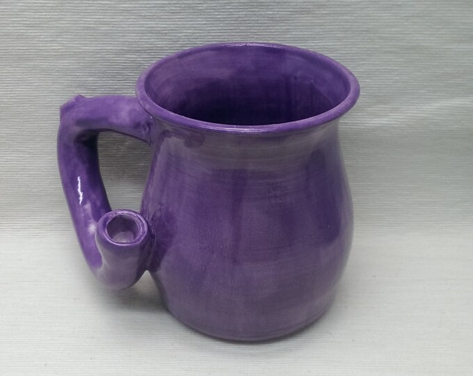 WAKE N BAKE MUG Purple Handmade Wheel Thrown Ceramic - Etsy