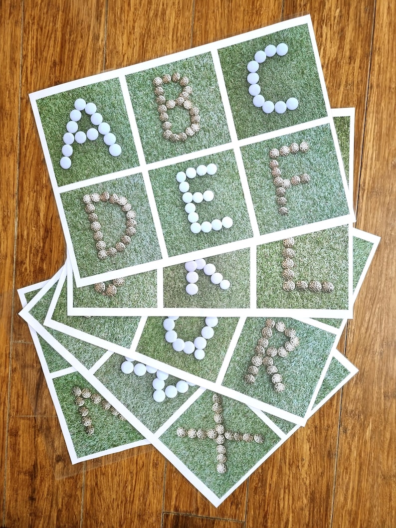 Loose Parts Grassy Capital Letters - Etsy