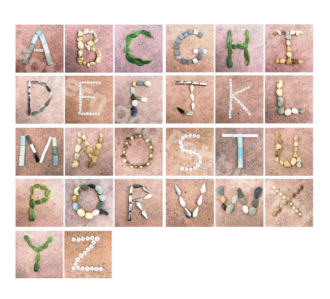 Loose Parts Pavement Capital Letters - Etsy