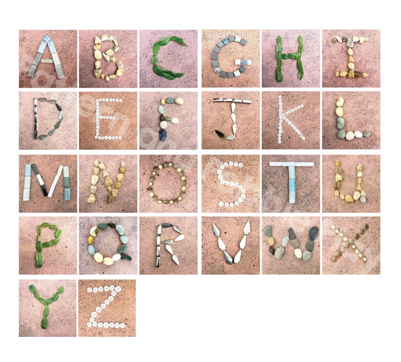 Loose Parts Pavement Capital Letters - Etsy Australia