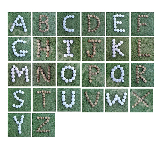 Loose Parts Grassy Capital Letters - Etsy