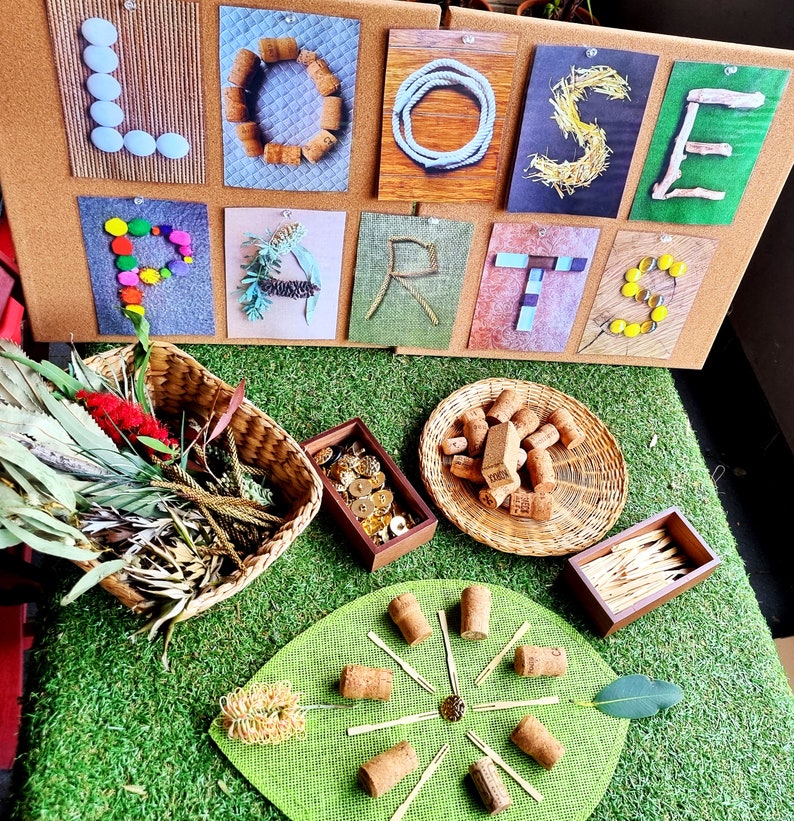 Loose Parts Sign With Natural and Recycled Objects - Etsy
