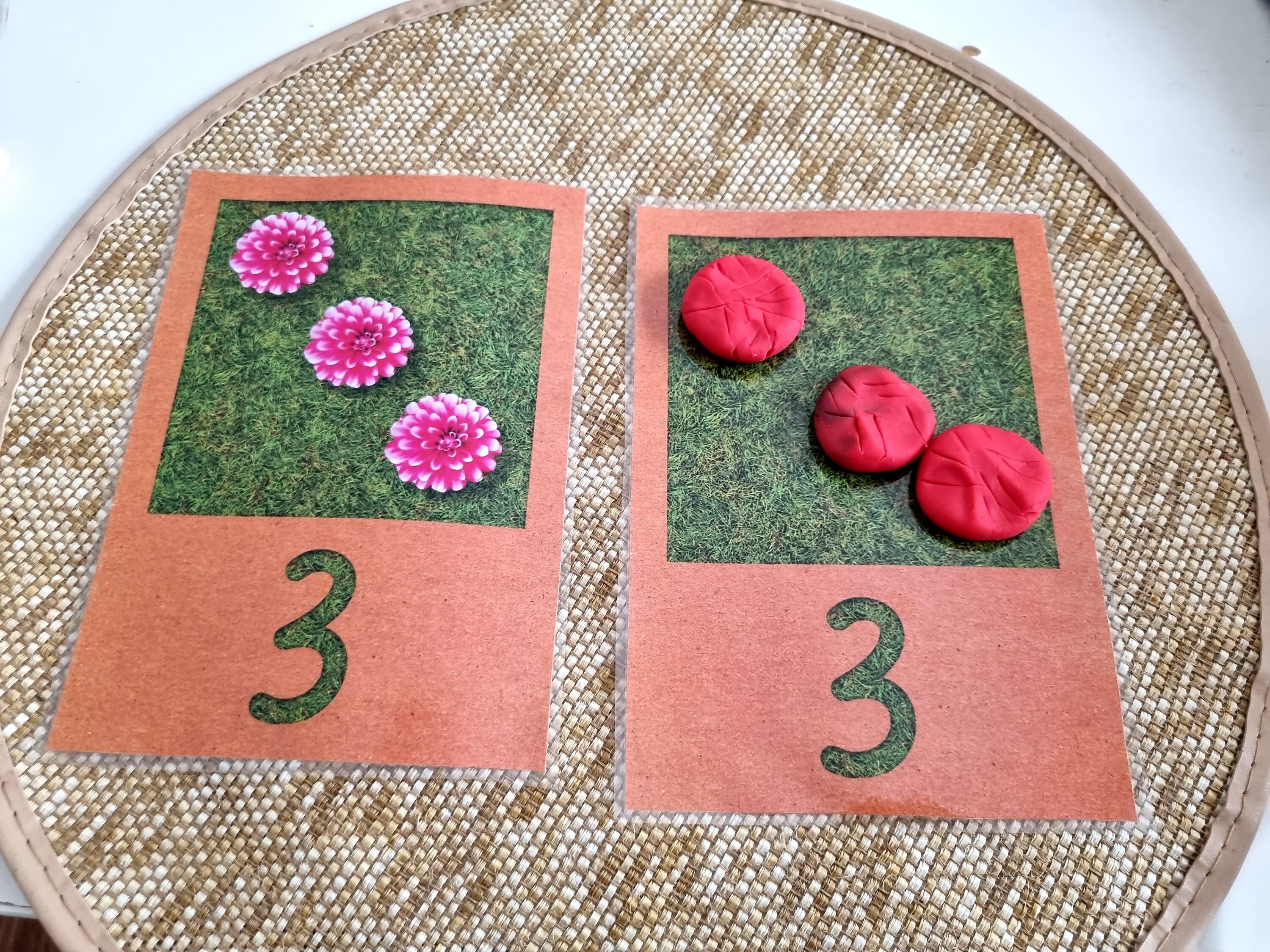 Number Flashcards 1-12 Bundle With Empty Numbers and Loose Parts for ...