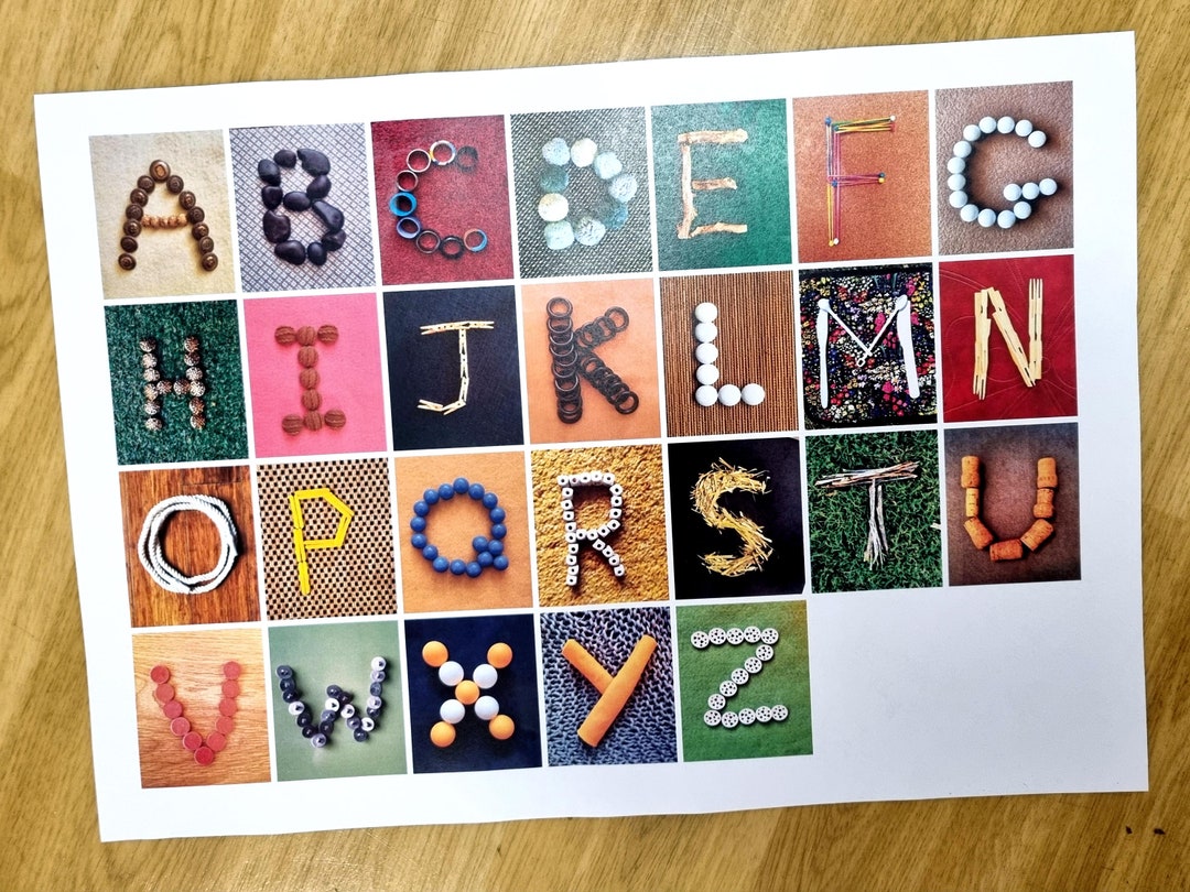 Recycled and Natural Loose Parts Alphabet A-Z - Etsy