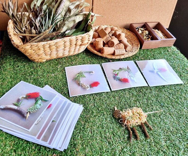 Australian Native Alphabet Loose Parts Flashcards Lowercase A-z - Etsy