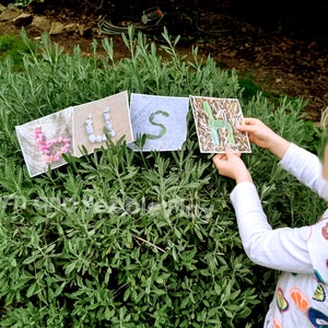 Farm Finds Natural Loose Parts Alphabet Flashcards A3 Page - Etsy