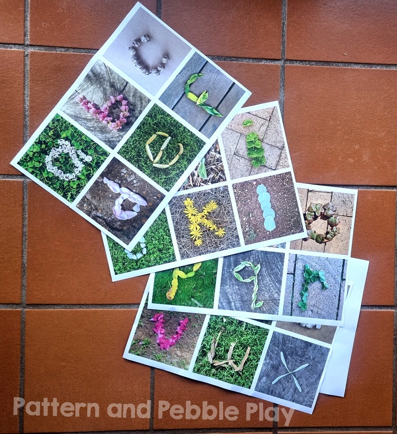 Farm Finds Natural Loose Parts Alphabet Flashcards A3 Page - Etsy