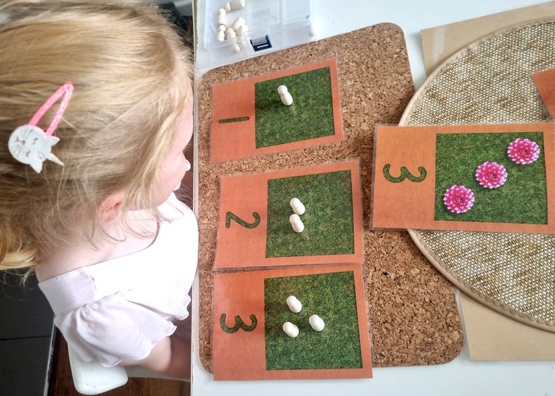 Number Flashcards 1-12 Bundle With Empty Numbers and Loose Parts for ...