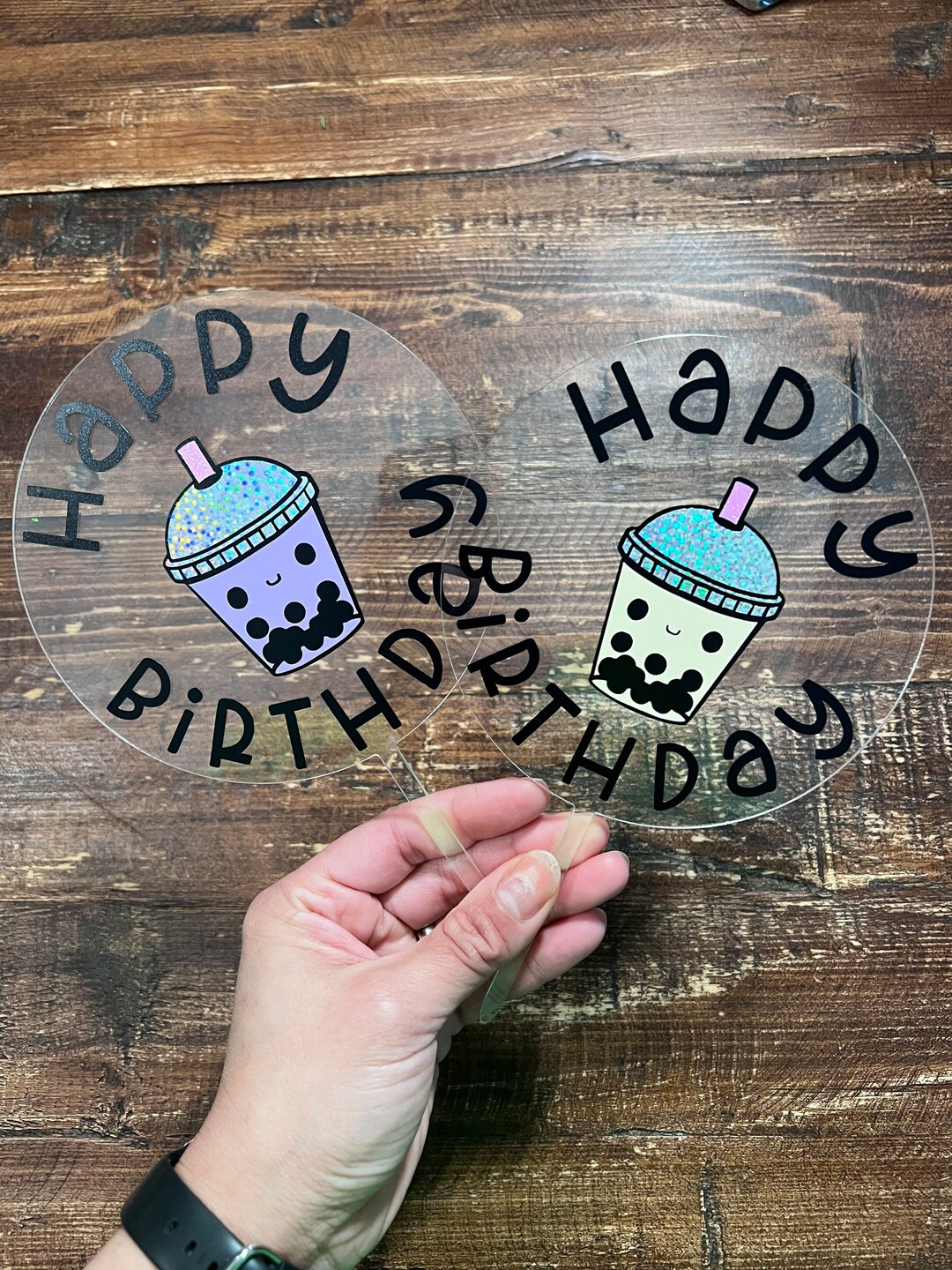 Boba Cake Topper. Bubble Tea. Boba. Party - Etsy
