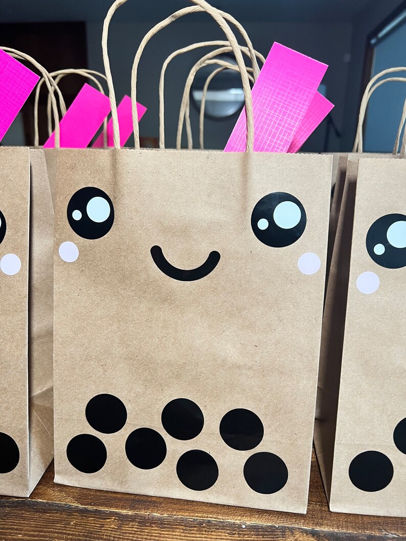 SM Boba Gift Bag. Party. Party Favor. Goodie Bag. - Etsy