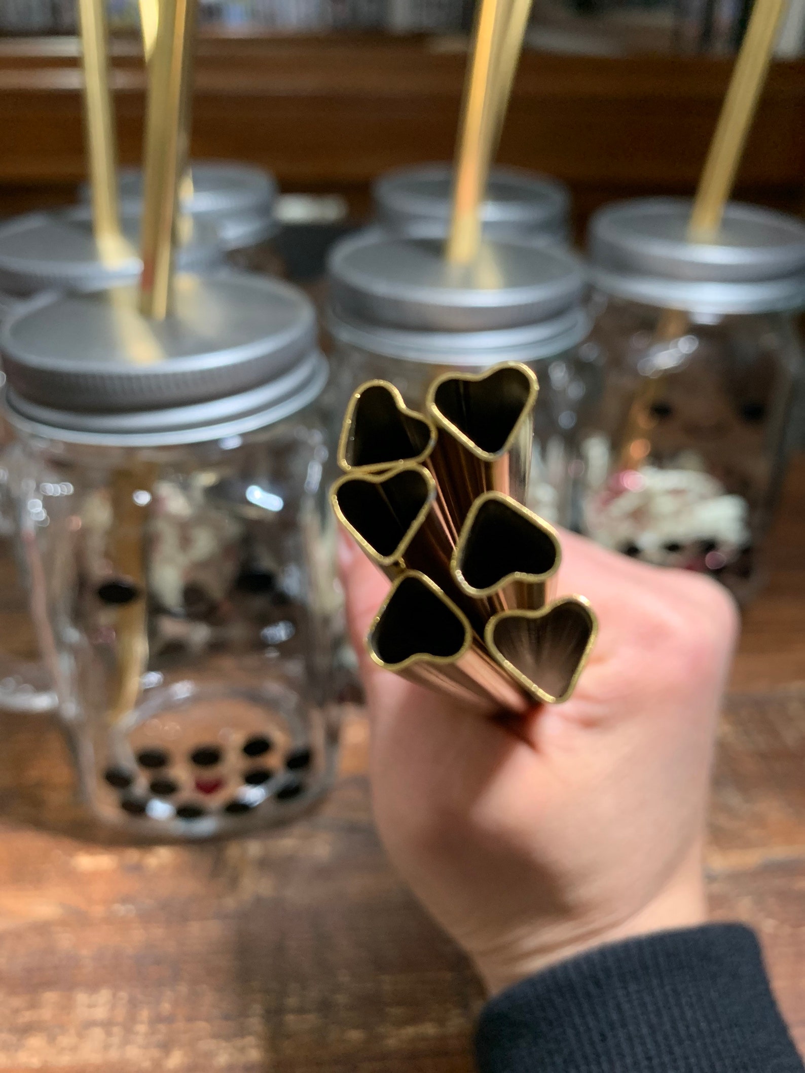 Personalized Boba Mug With Lid and Heart-shaped Straw. Bubble - Etsy