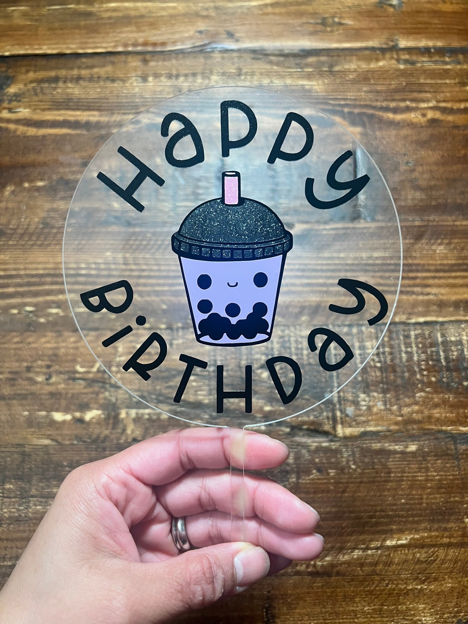 Boba Cake Topper. Bubble Tea. Boba. Party - Etsy