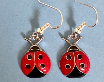 Ladybug Earrings | Etsy