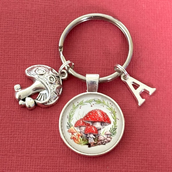 Mushroom Keychain - Etsy