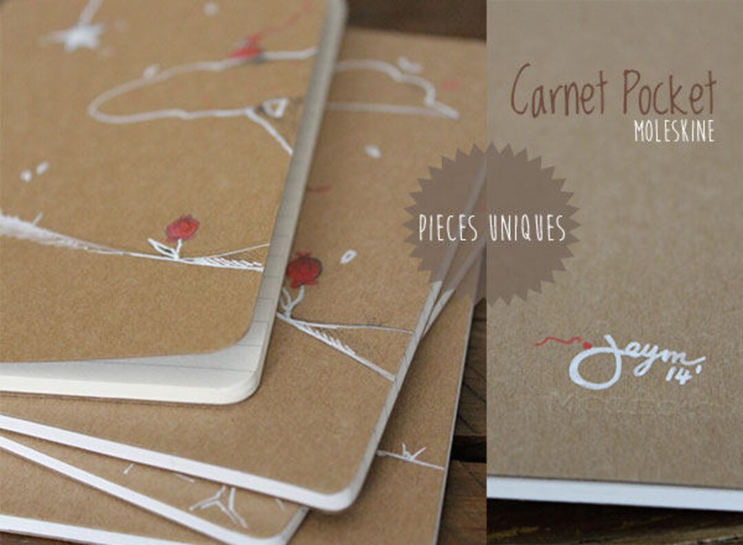 Carnet Illustré Moleskine Personnalisé Carnet De Notes Orignal - Etsy