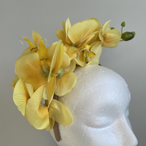 Yellow Fascinator - Etsy