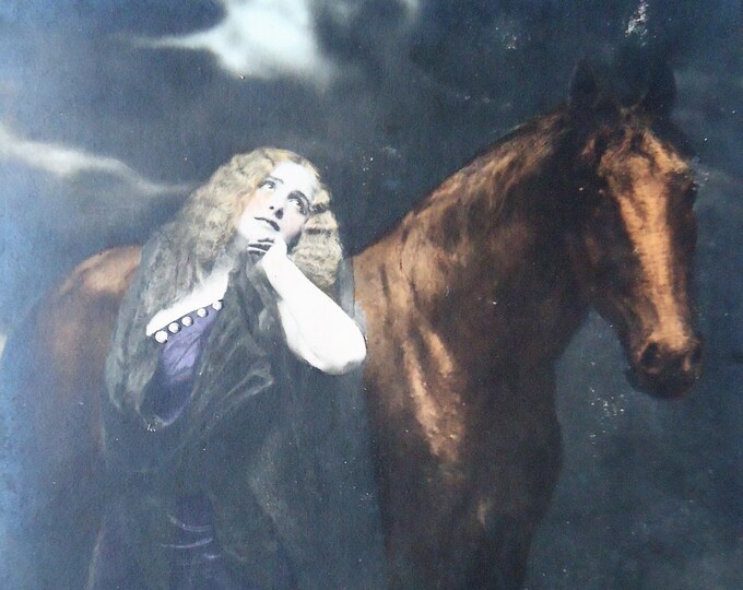 Antique Horse Postcard - Actrice Henny Porten, Lady Woman Girl,romantic ...