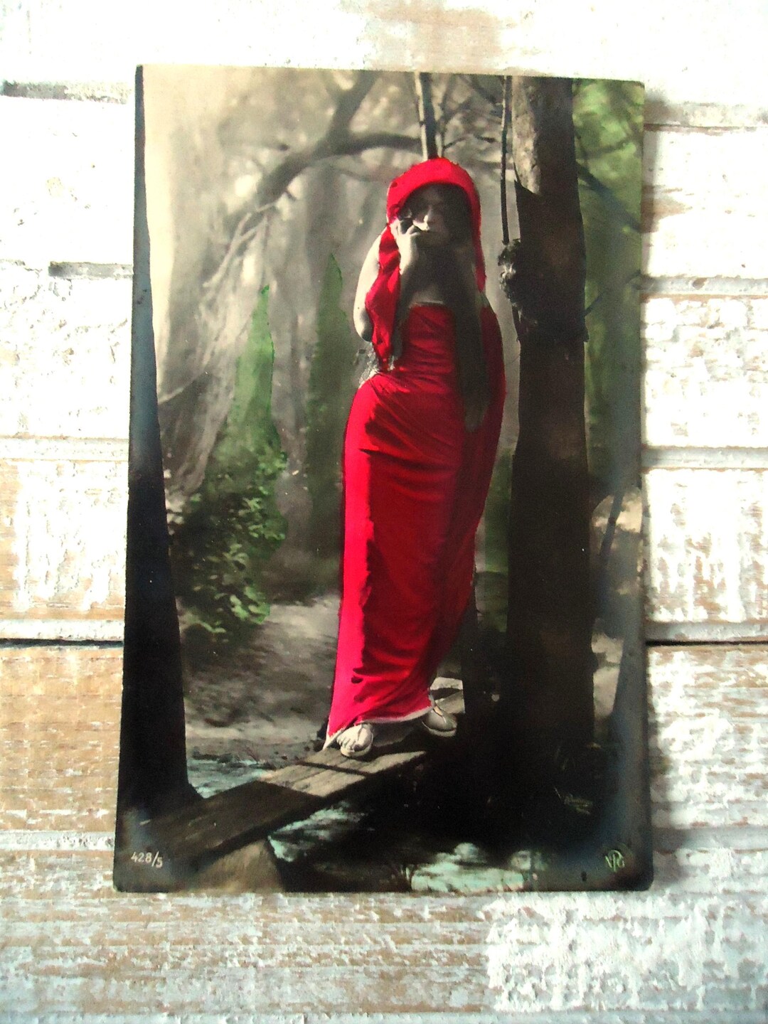 Wood Nymph Doll Postcard -artist Woman Lady Girl, Forest Trees Owl ...