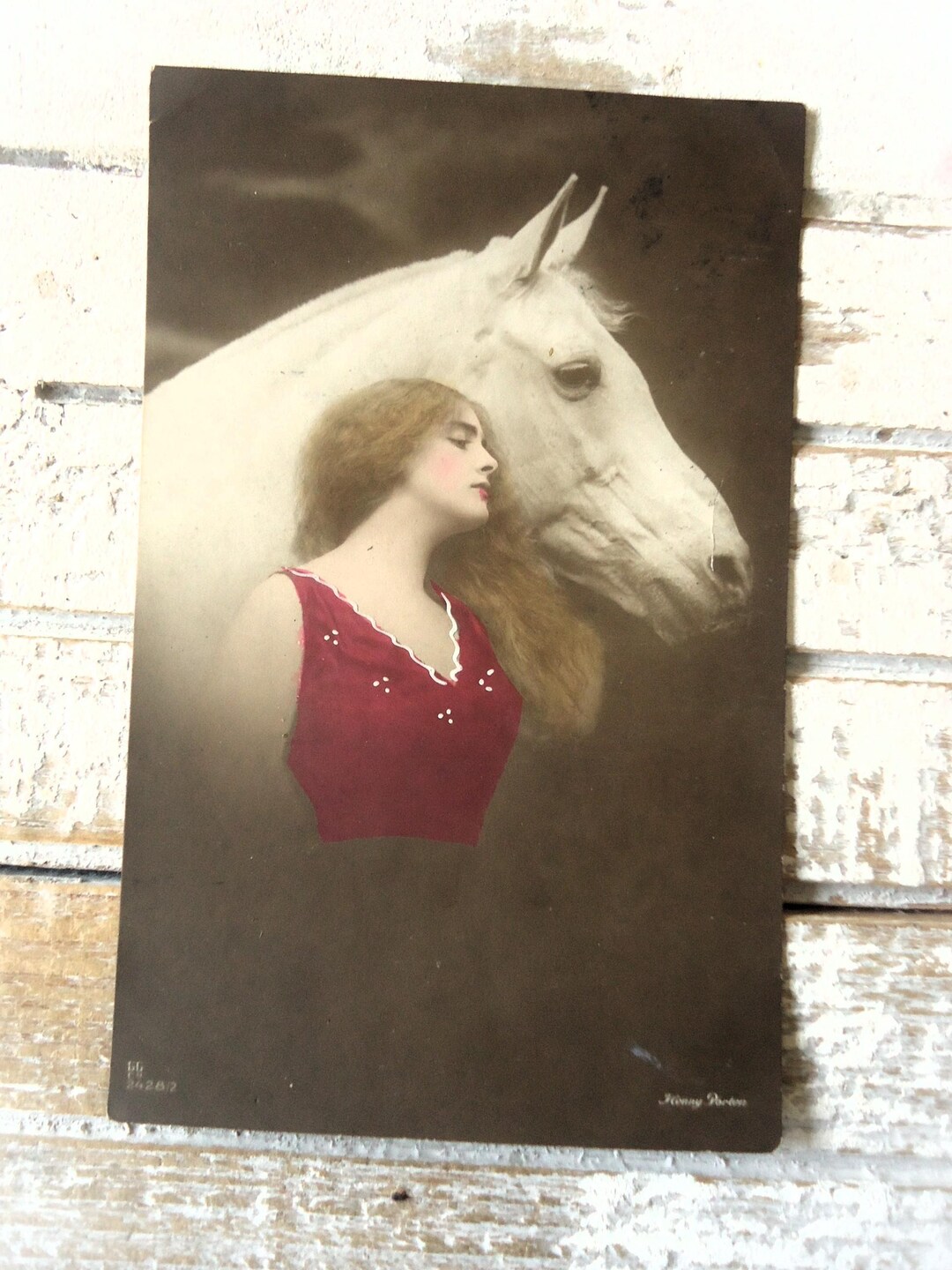 Antique Horse Postcard - Actrice Henny Porten, Lady Woman Girl,romantic ...
