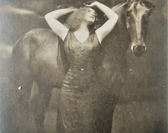 Antique Horse Postcard Actrice Henny Porten, Lady Woman Girl,romantic ...