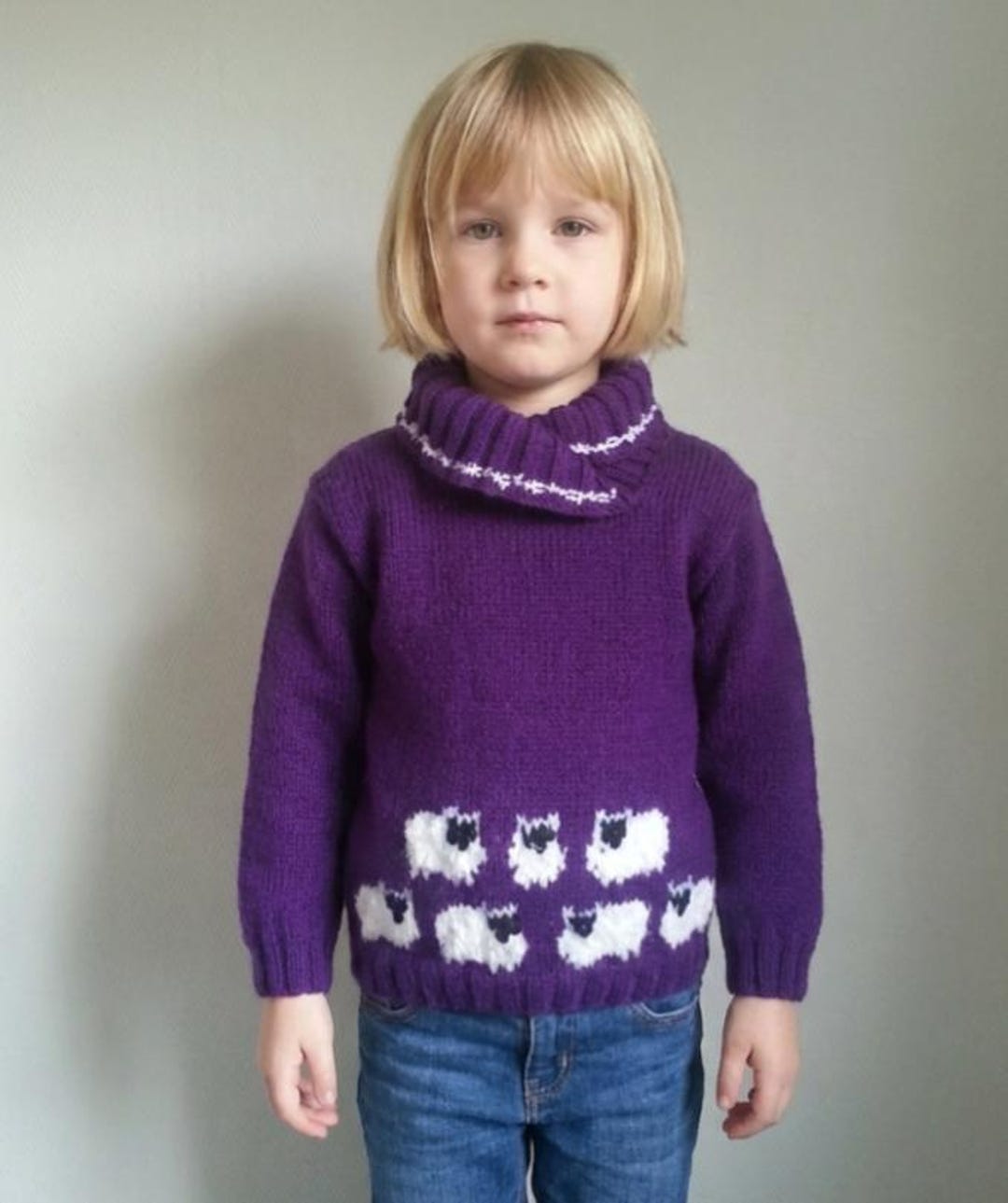 Child's Sheep Sweater Knitting Pattern: Ages 1-5, DK Yarn (digital ...