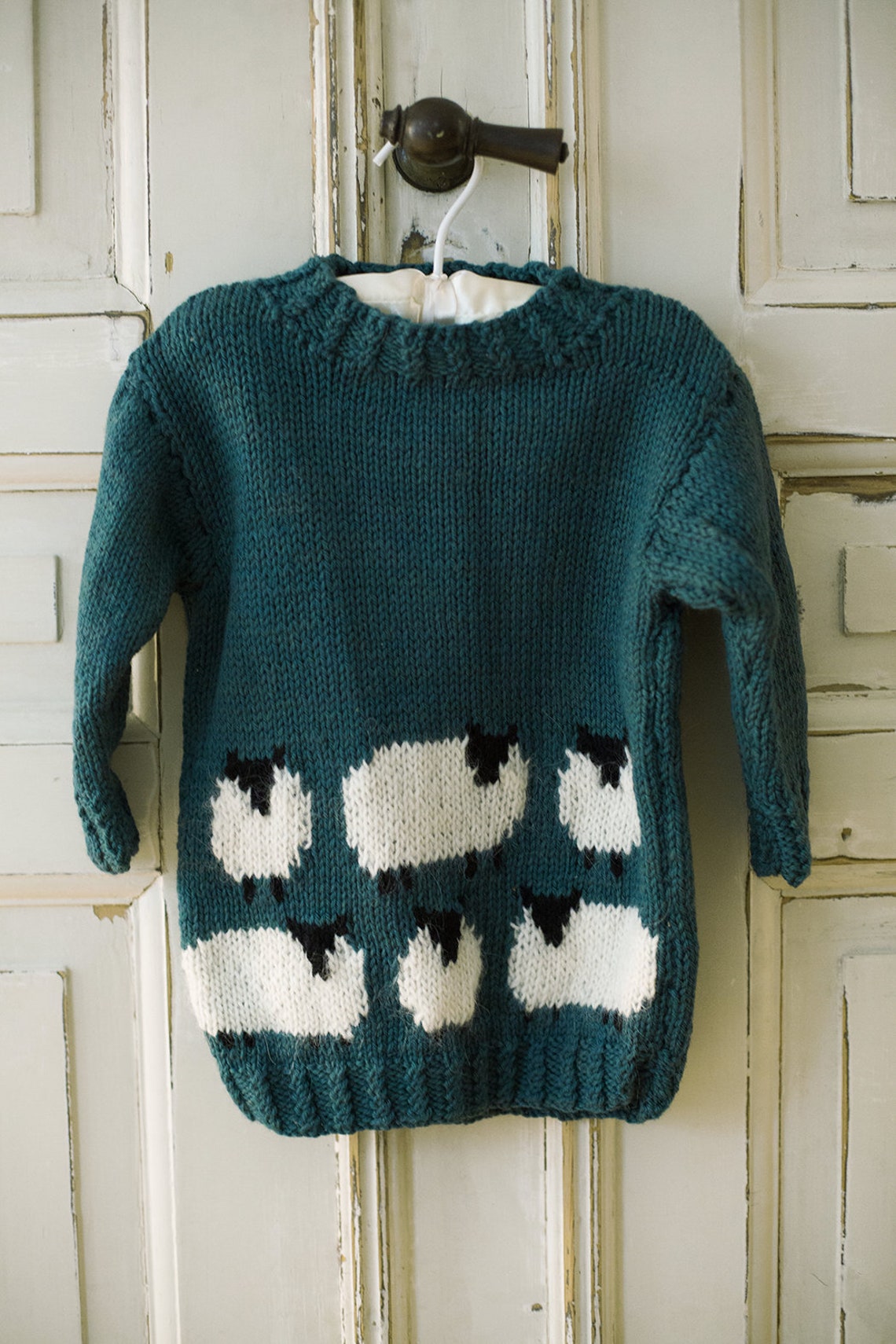 Knitting Pattern for Sheep Child's Sweater and Hat Sheep | Etsy