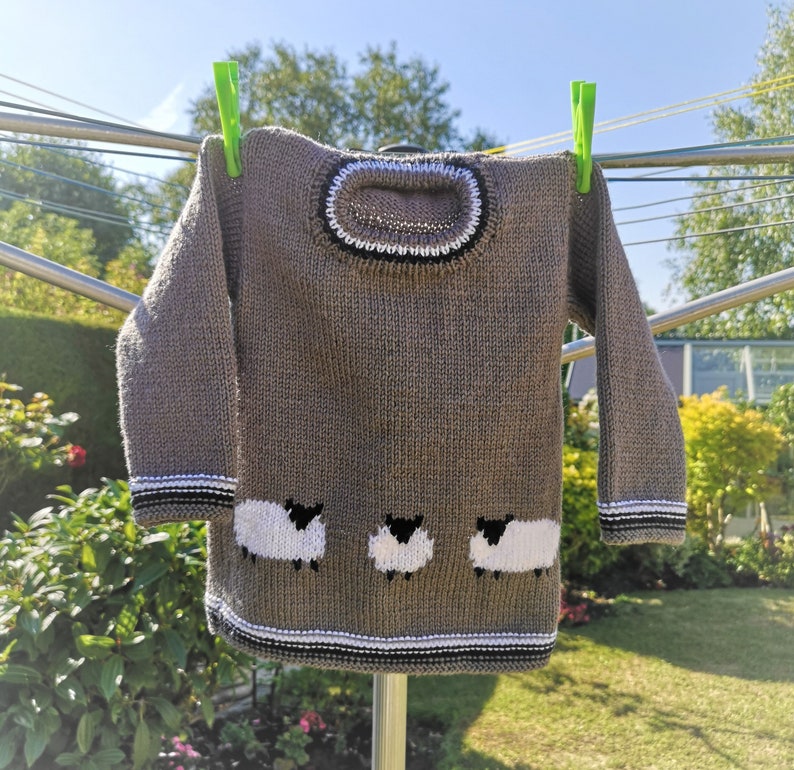 Knitting Pattern for Sweater With Sheep 2-7 Years Sheep - Etsy UK