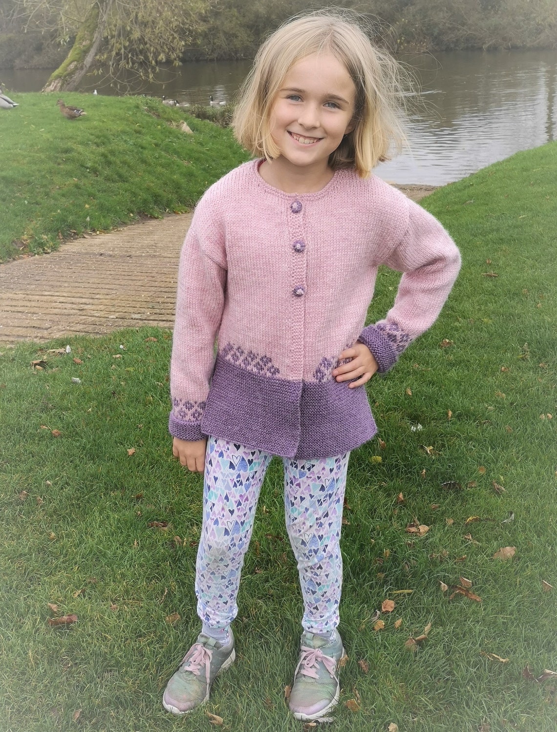 Knitting Pattern for Girl's Flower Jacket Children's - Etsy UK