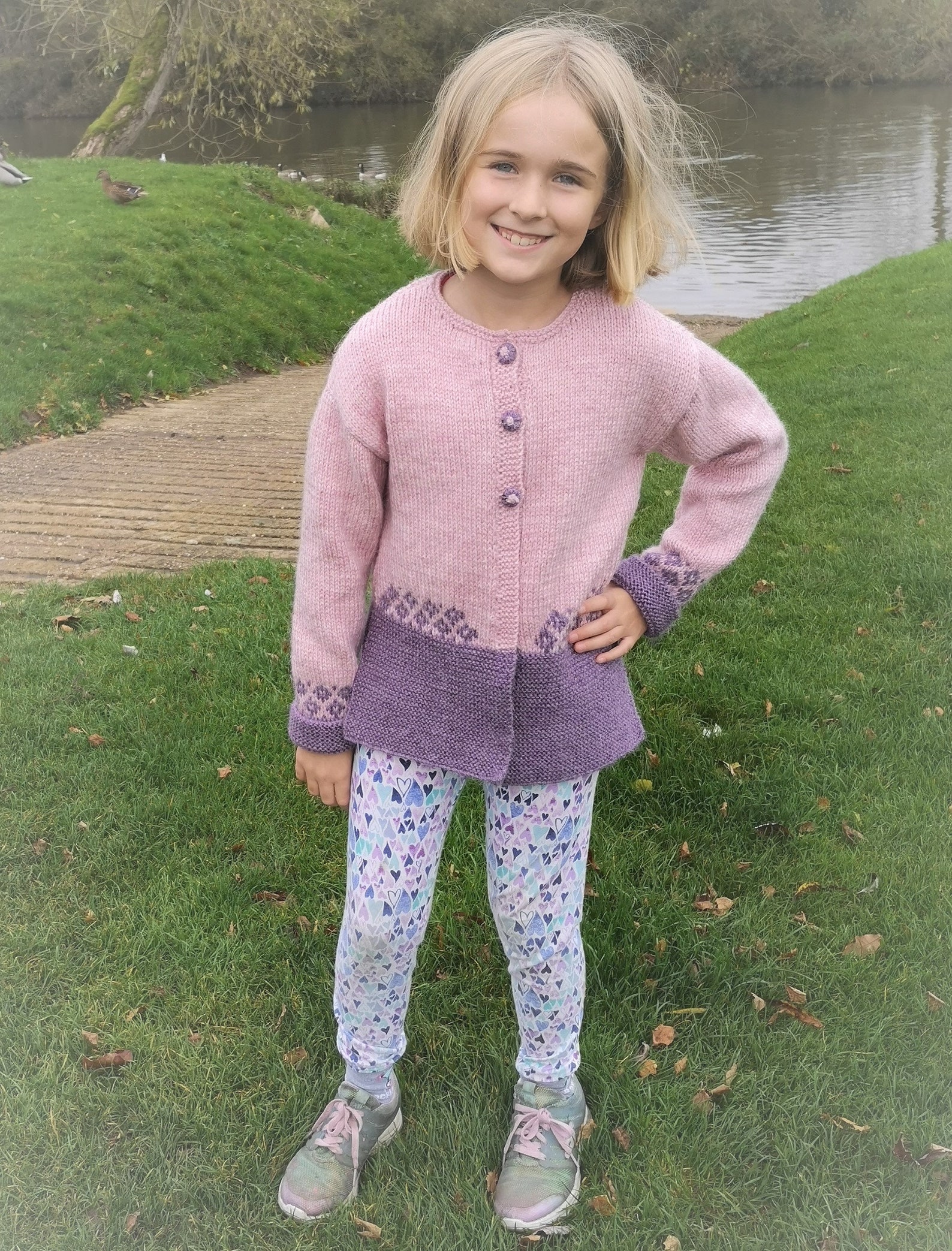 Knitting Pattern for Girl's Flower Jacket Children's - Etsy UK