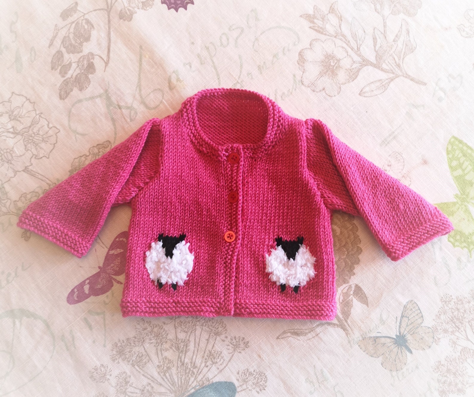 Knitting Pattern for Baby Sheep Cardigan and Dress Sheep - Etsy UK