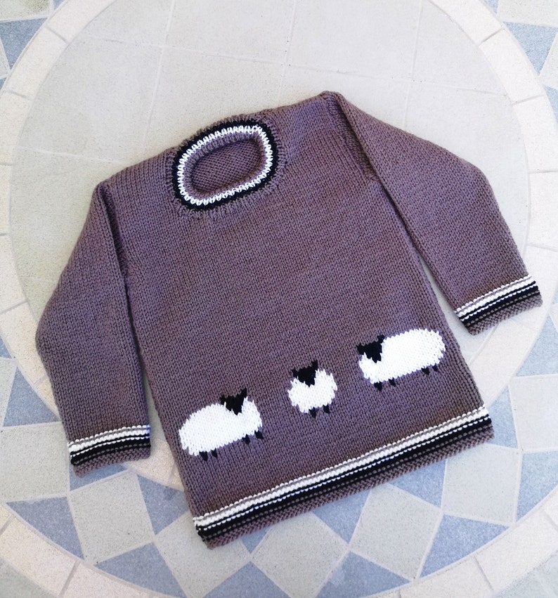 Knitting Pattern for Sweater With Sheep Sheep Jumper Knitting - Etsy UK