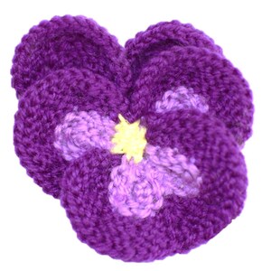 Knitting Pattern - Pansy Hanging Basket, Knitting Pattern for Flowers ...