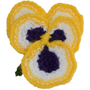 Knitting Pattern - Pansy Hanging Basket, Knitting Pattern for Flowers ...
