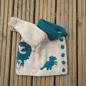 Knitting Pattern for Ages 1 -11 Years. T-rex Dinosaur Chunky Child's ...