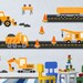 Construction Transportation Dump Truck Car Wall Decals Kids Stickers ...