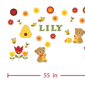 Teddy Bear Animal Wall Decals Kids Wall Stickers Stick - Etsy
