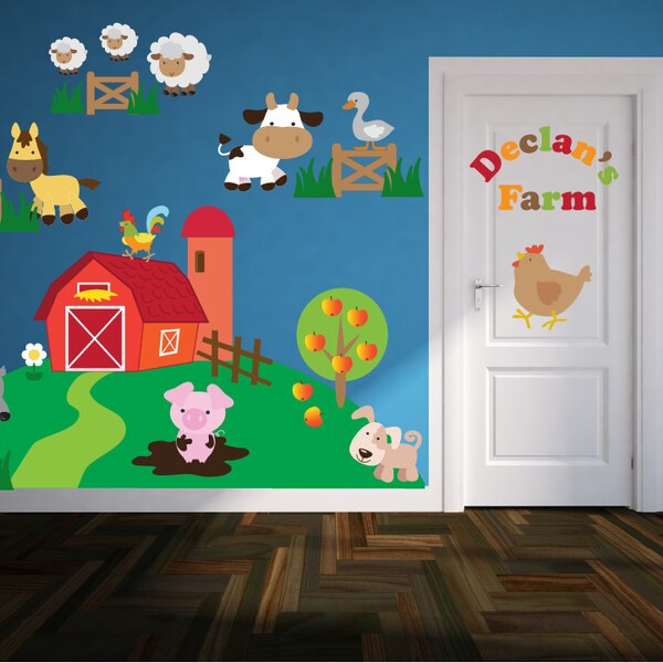 Farm Wall Decal - Etsy