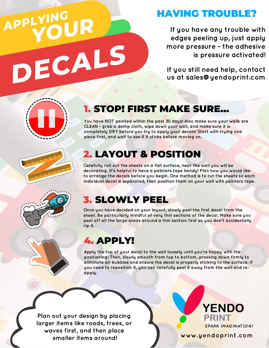 ABC Alphabet Letter Educational Wall Decals Kids Wall Stickers - Etsy