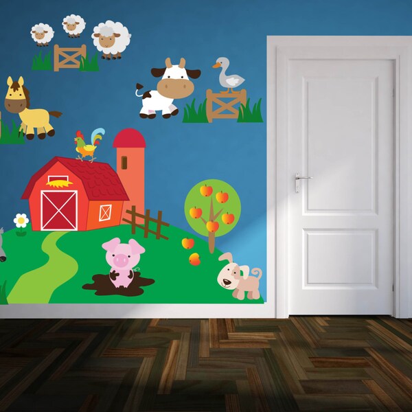 Farm Wall Decal - Etsy