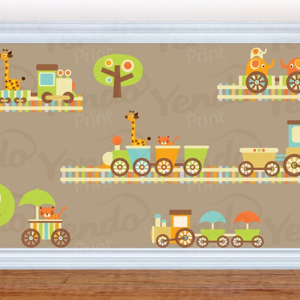 Train Wall Decal - Etsy